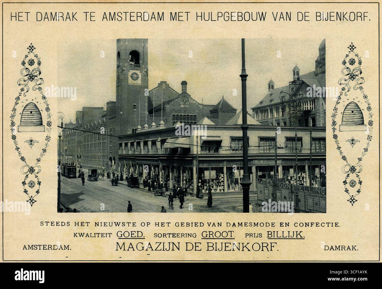 A 1915 advertisement for the department store Magazijn de Bijenkorf in ...