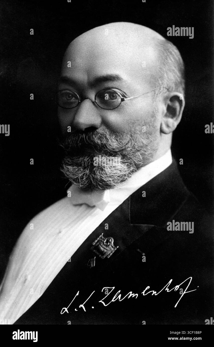 A signed portrait of Dr. L.L. Zamenhof (1859-1917), the creator of the ...