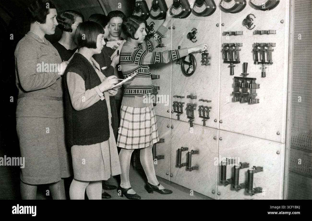 The 'Electric Institute for Women' in Paris, France, pictured in 1928 ...