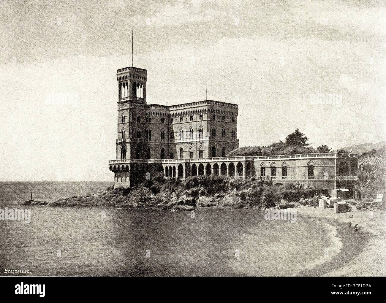 The Castello Raggio, located north of Genoa in Cornigliano, Italy, was ...