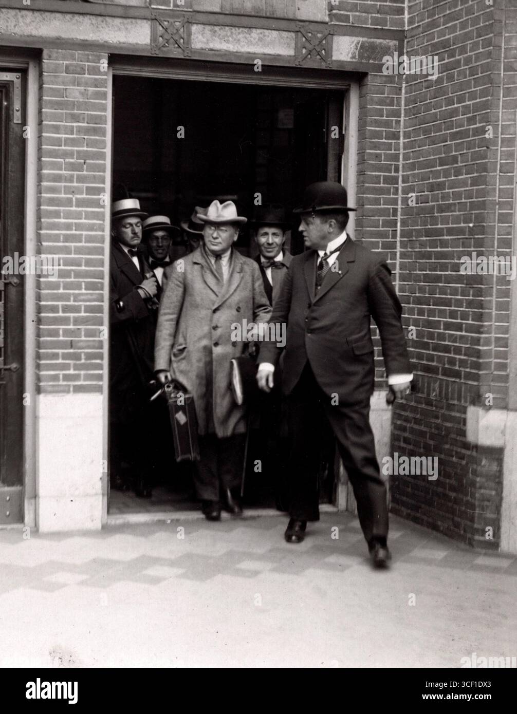 A group of Bolsheviks in The Hague, Netherlands, captured in 1920. The ...