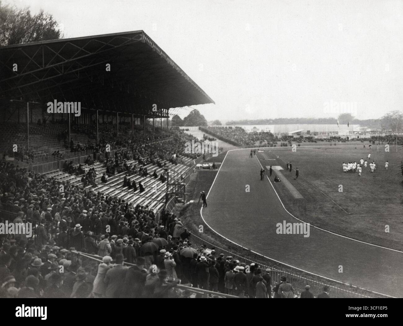 Colombes Stadium on the opening day of the 1924 Paris Olympics. The ...