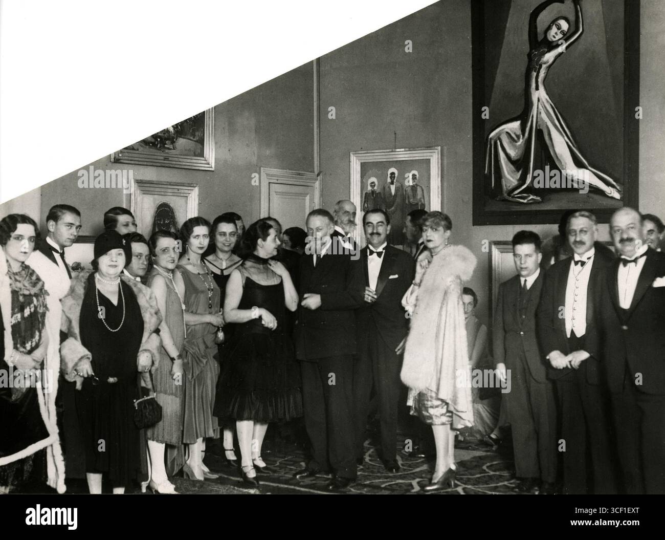 Dutch-French artist Kees van Dongen (1877-1968) is pictured among a ...