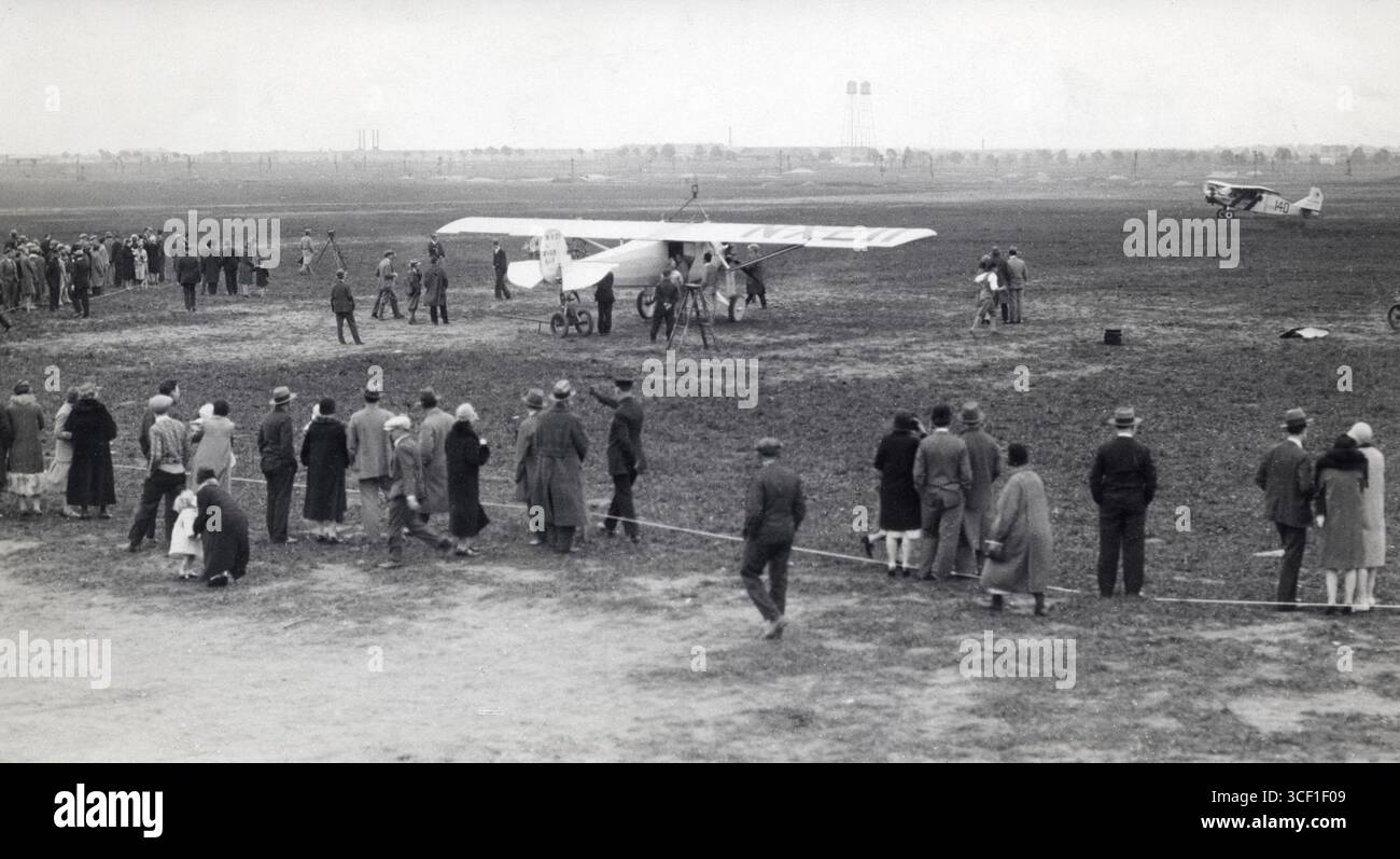 Charles Lindbergh, American aviation pioneer, completed the first solo ...
