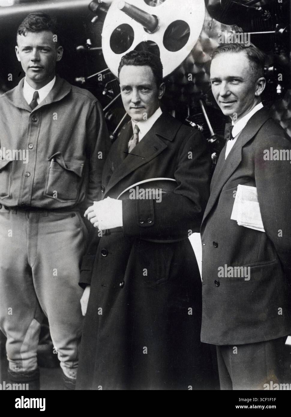 Charles Lindbergh, American aviation pioneer, is shown in 1927 with ...