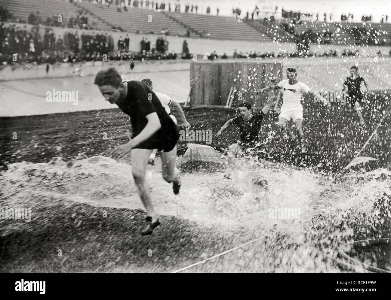 Athletics history: The steeplechase event at the Berlin stadium in 1913 ...