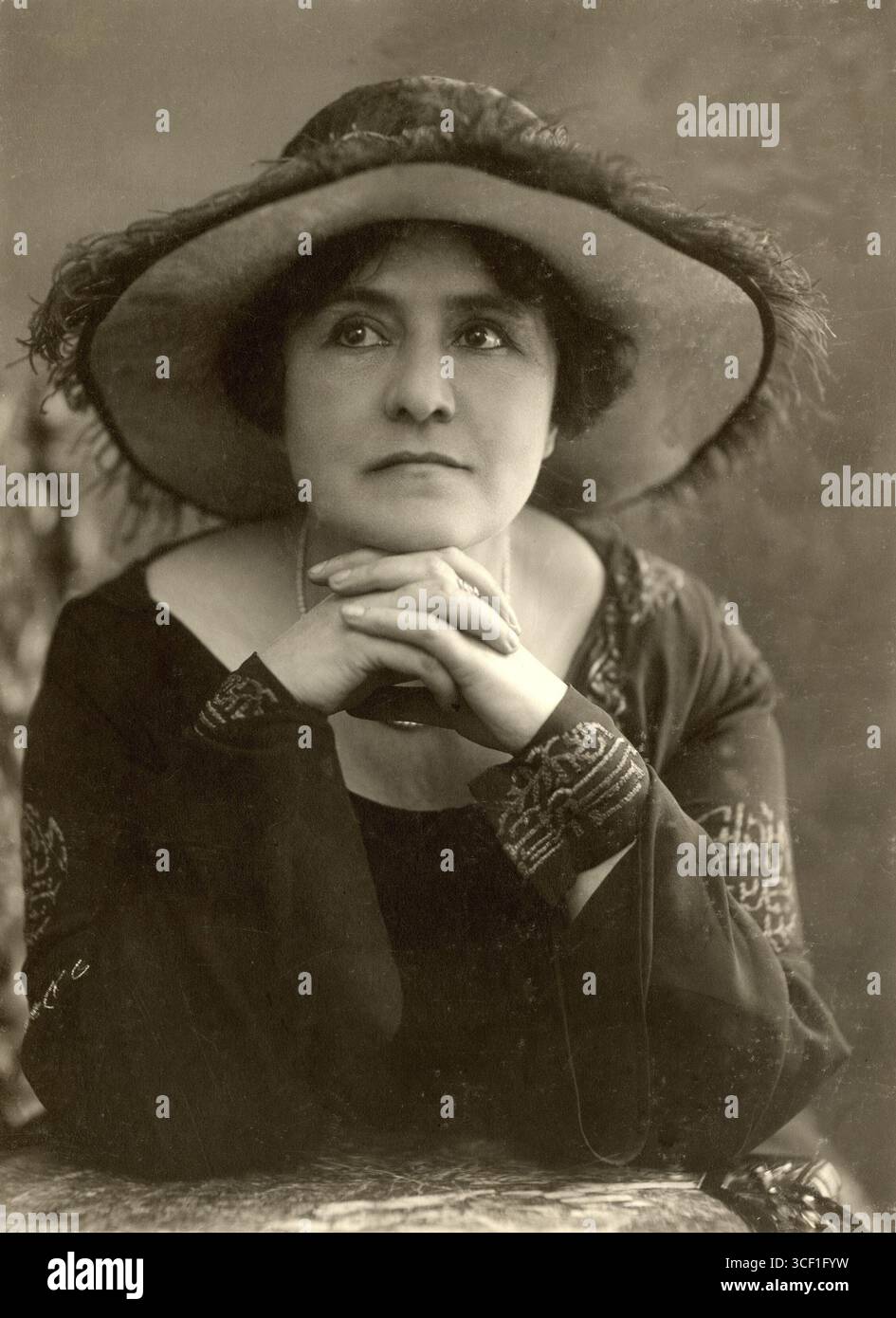 Dutch actress Hendrika Ellina (Rika) Hopper (1877-1964) is photographed ...