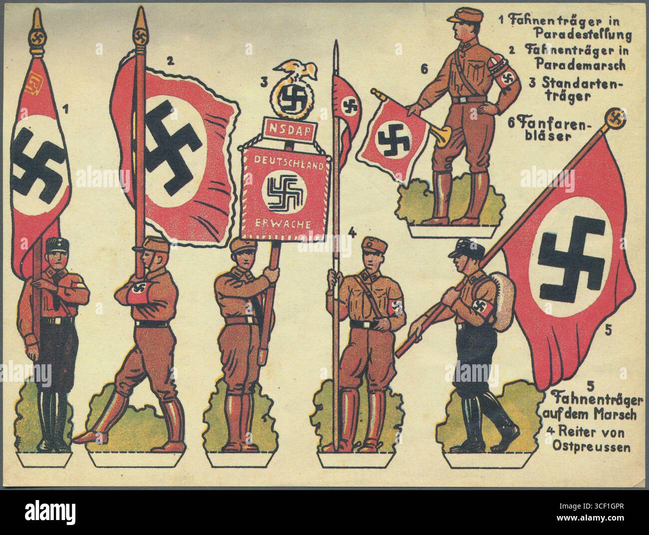 This 1930s cutout paper doll set features uniforms of the NSDAP (Nazi ...