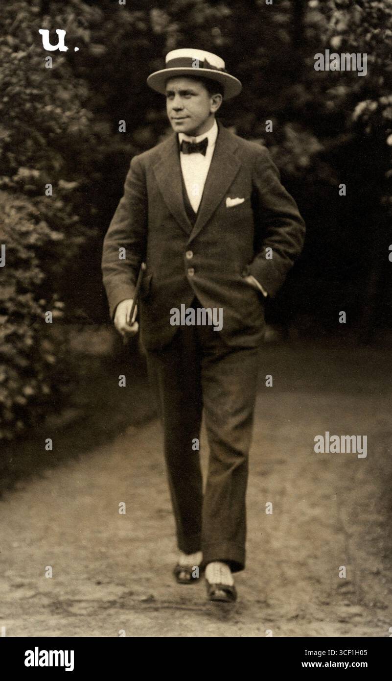 Dutch actor Cor van der Lugt Melsert (1882-1969) is pictured walking ...