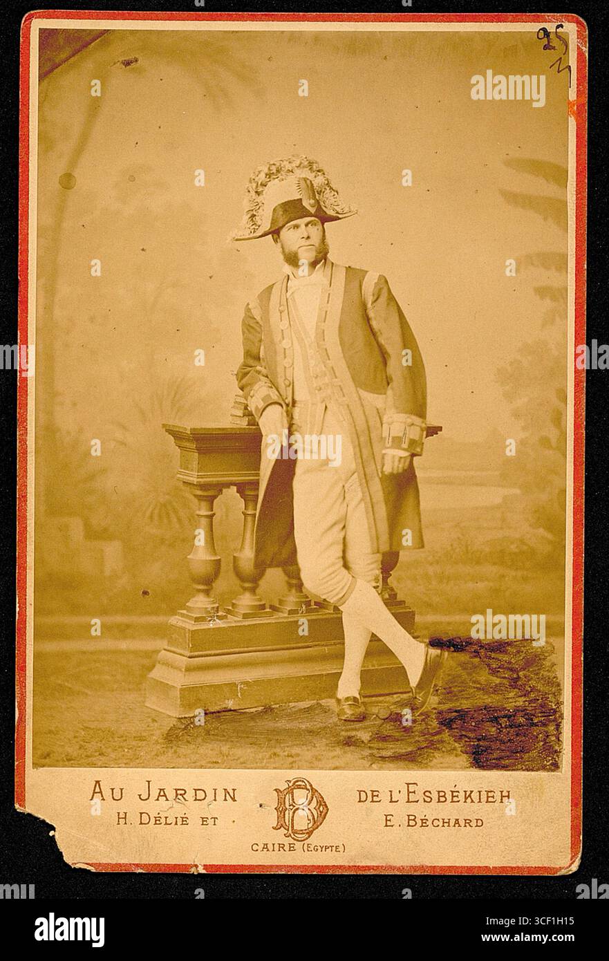 A circa 1887 photograph of Henri Pranzini, preserved in the Archives de ...