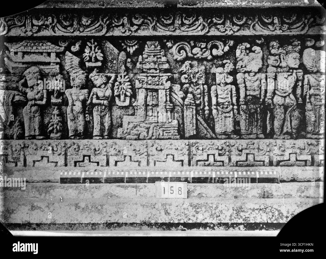Reproduction of a relief from the Hindu temple Prambanan depicting ...