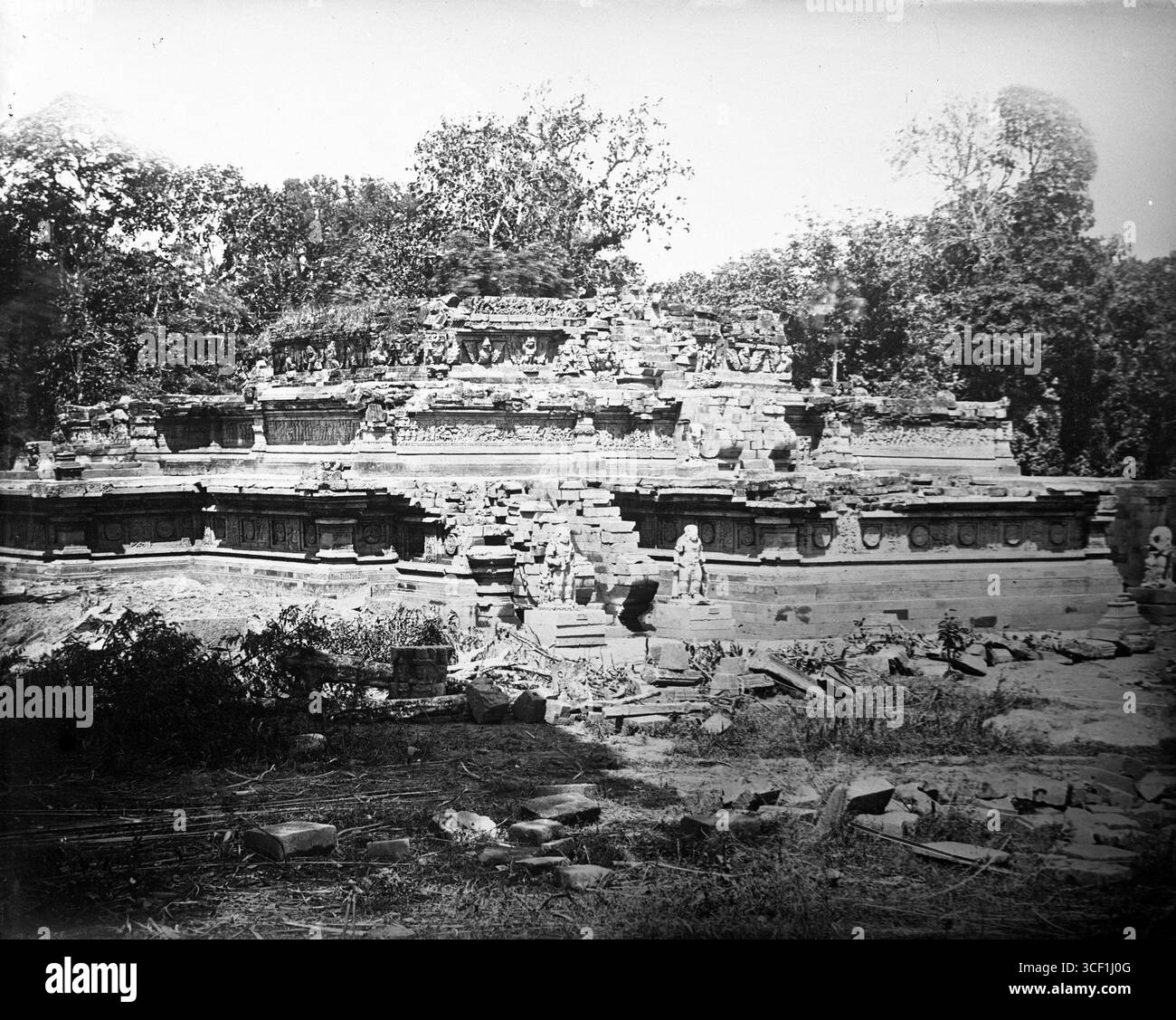 The ruins of the Hindu temple of Panataran, East Java, Indonesia ...