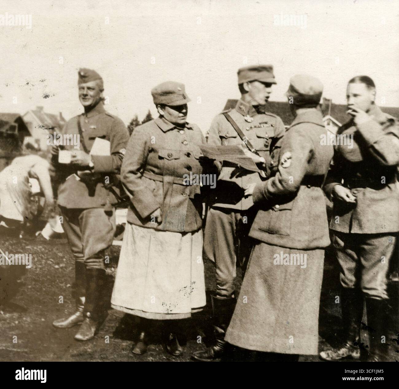 Two female generals of the Lotta Svärd paramilitary organization are ...