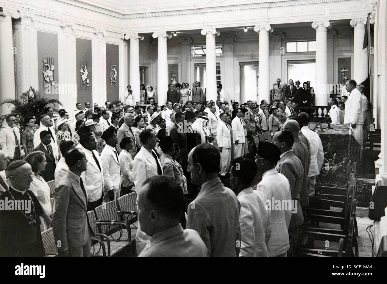 This photograph, taken on 6 September 1948, shows the Dutch national ...