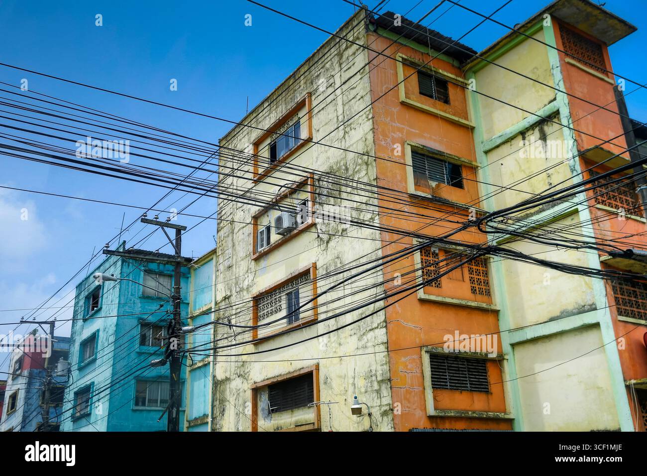 Street imagery from the poorer neighborhoods of Colón, Panama ...