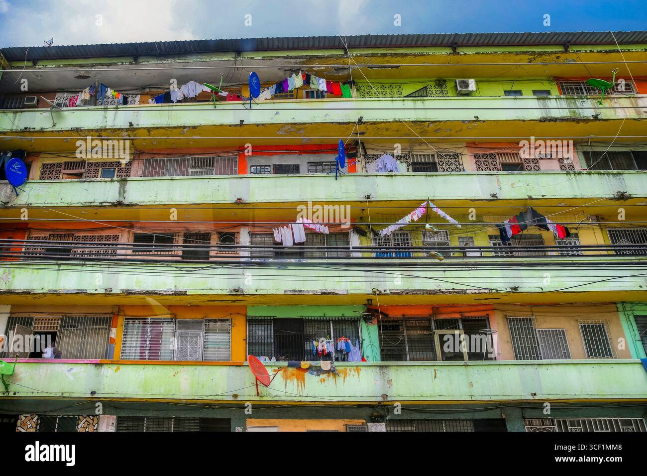 Street imagery from the poorer neighborhoods of Colón, Panama ...