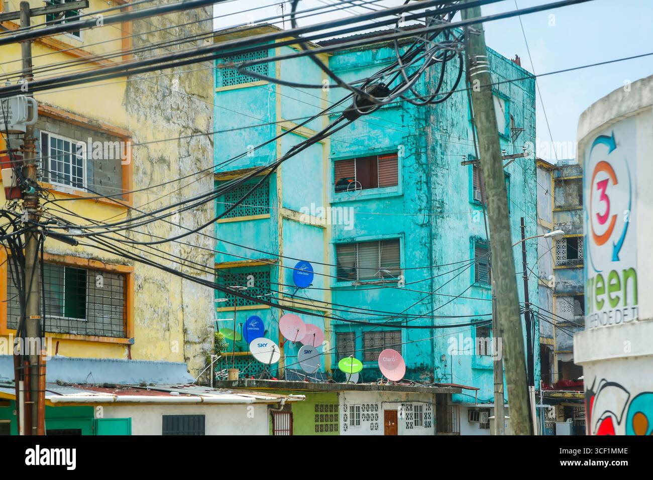 Street imagery from the poorer neighborhoods of Colón, Panama ...