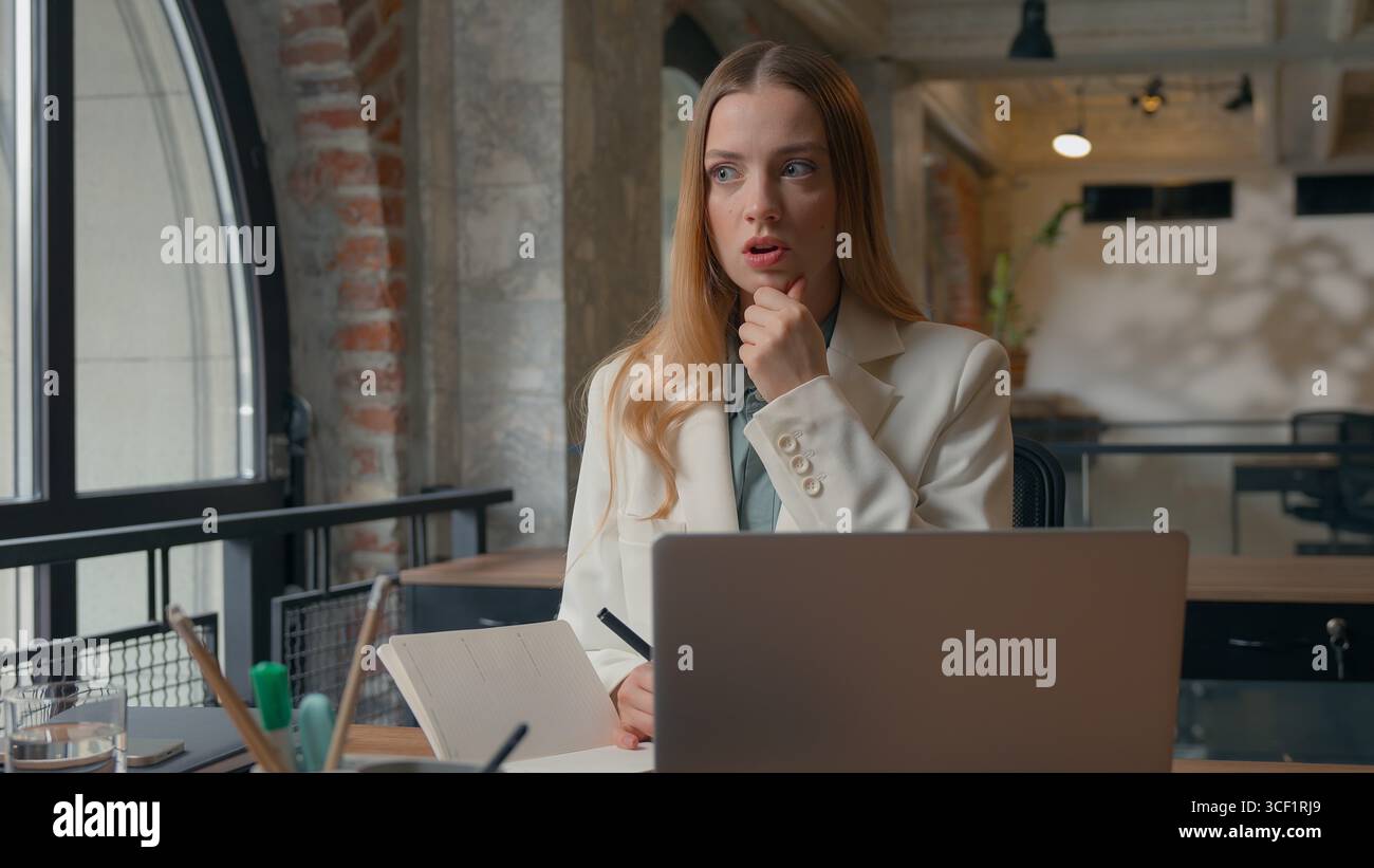 Pensive thinking deciding hesitating creative hi-res stock photography ...