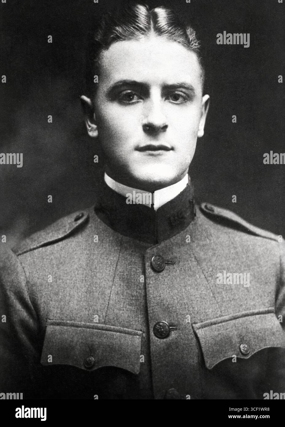 This photograph from 1917 shows American writer F. Scott Fitzgerald ...