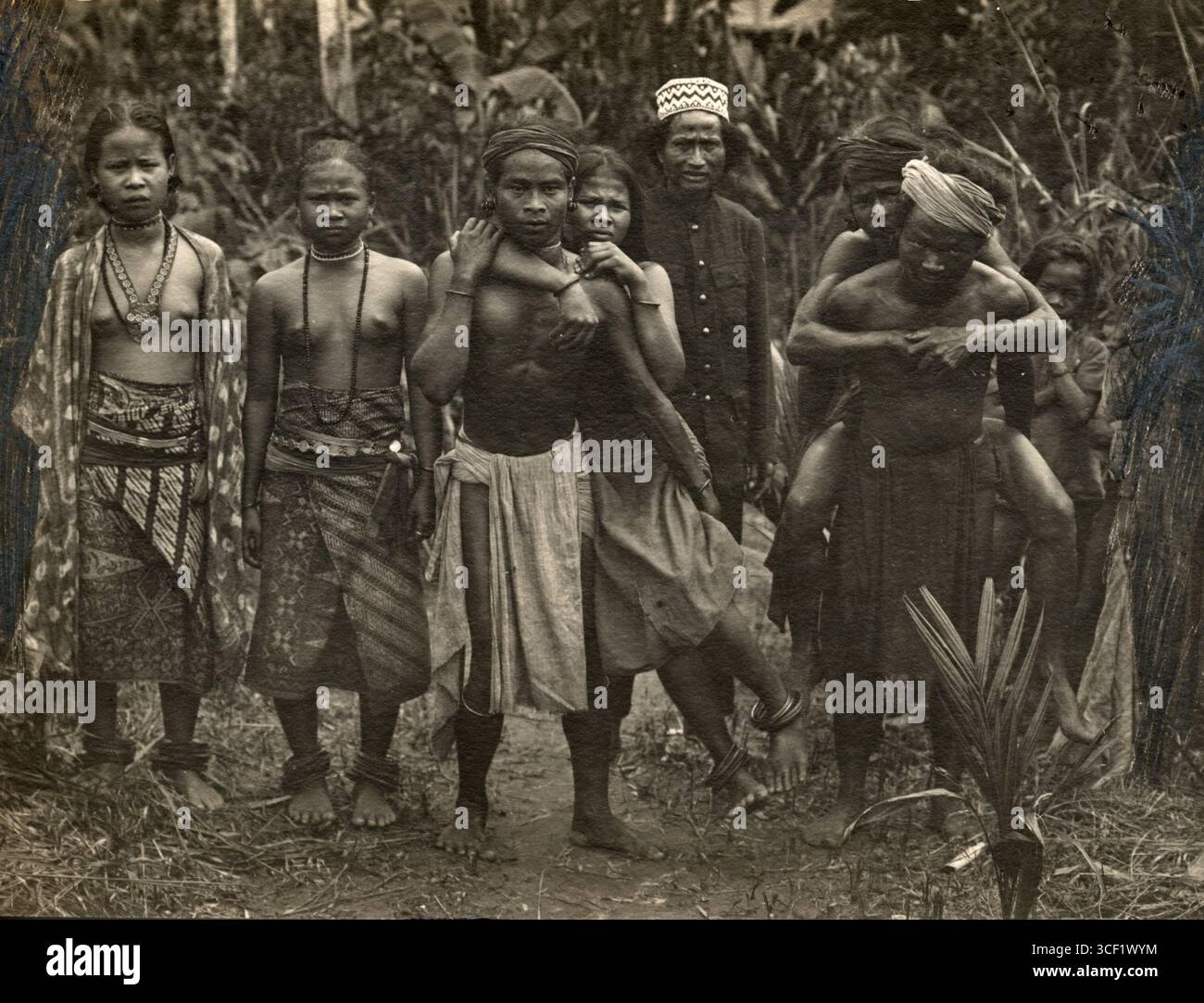 In 1921, a Dayak wedding ceremony in Borneo involved the bride and ...
