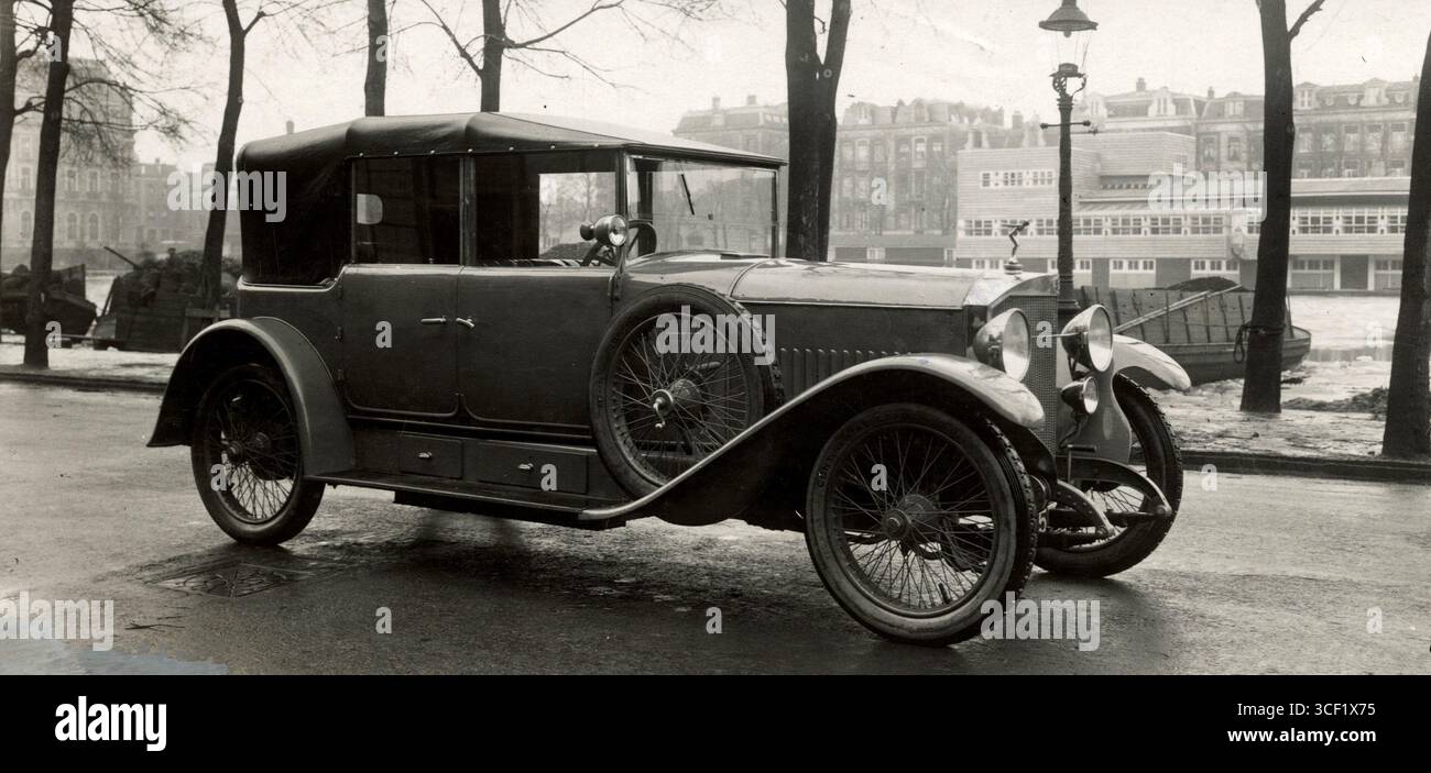 A 1924 Benz car (16/50 HP, 6-cylinder model) in Amsterdam showcased a ...