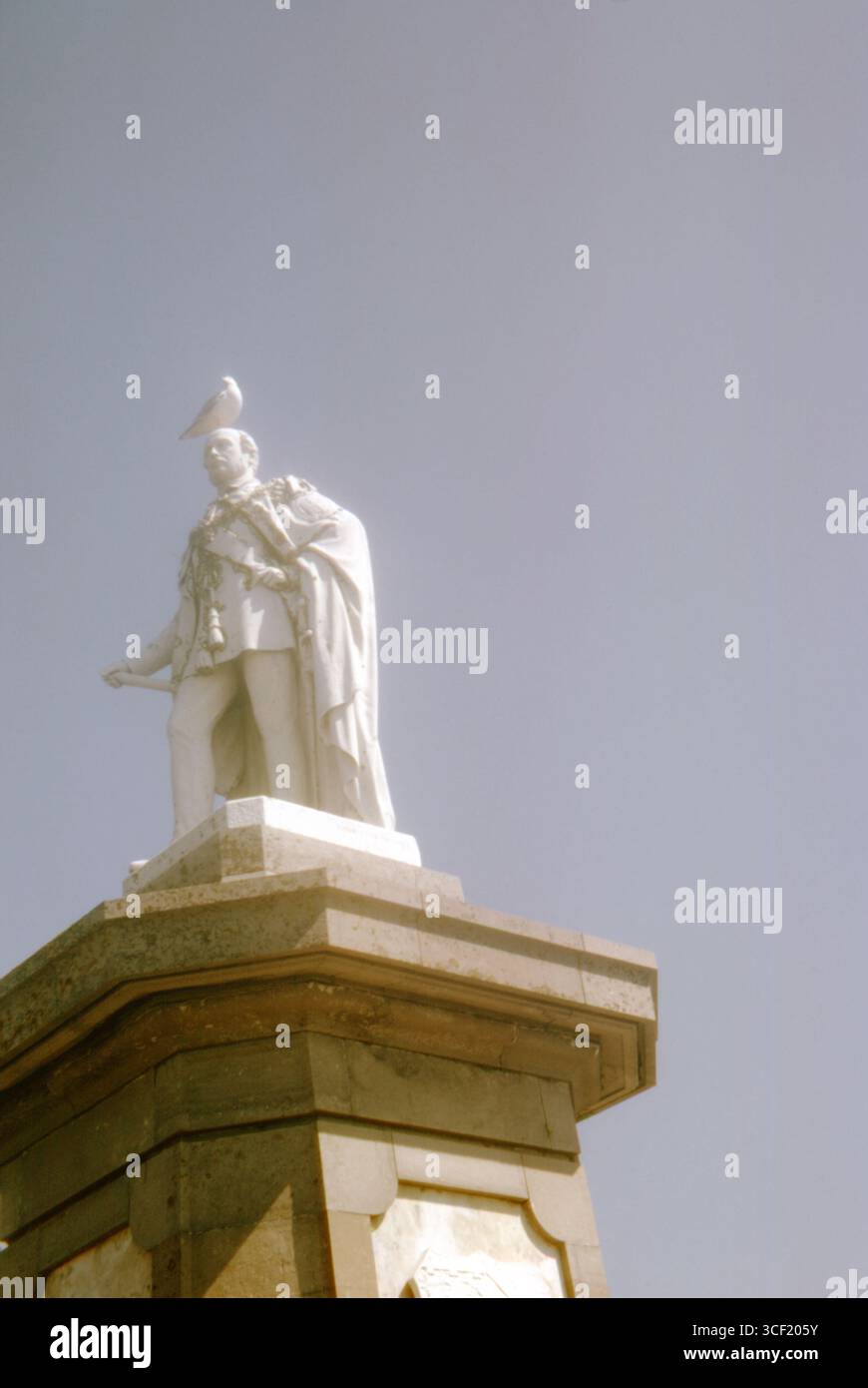 Prince Albert Memorial statue in Tenby, Pembrokeshire, Wales, with ...