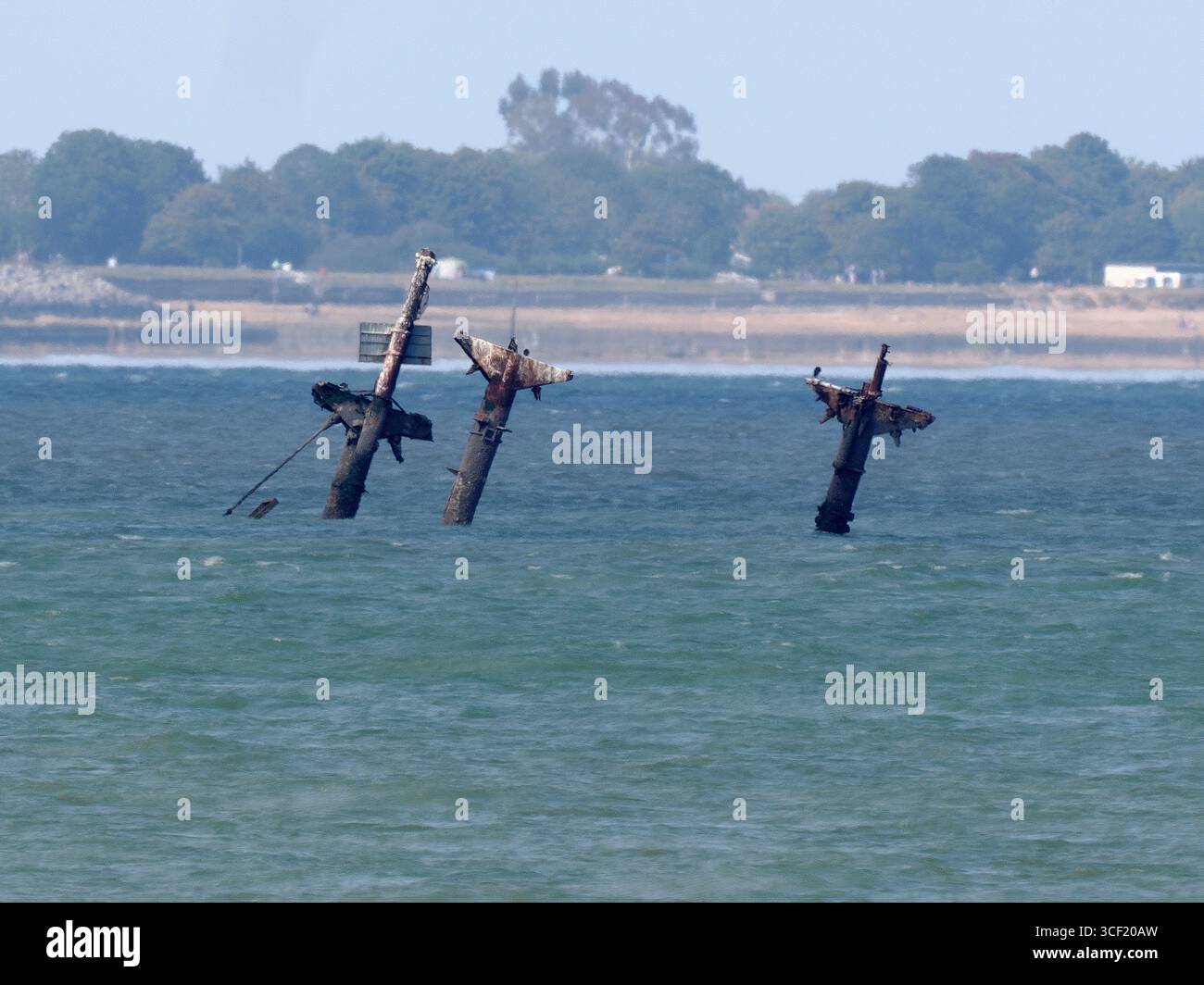 Sheerness, Kent, UK. 20th Aug, 2025. Notorious shipwreck SS Richard ...