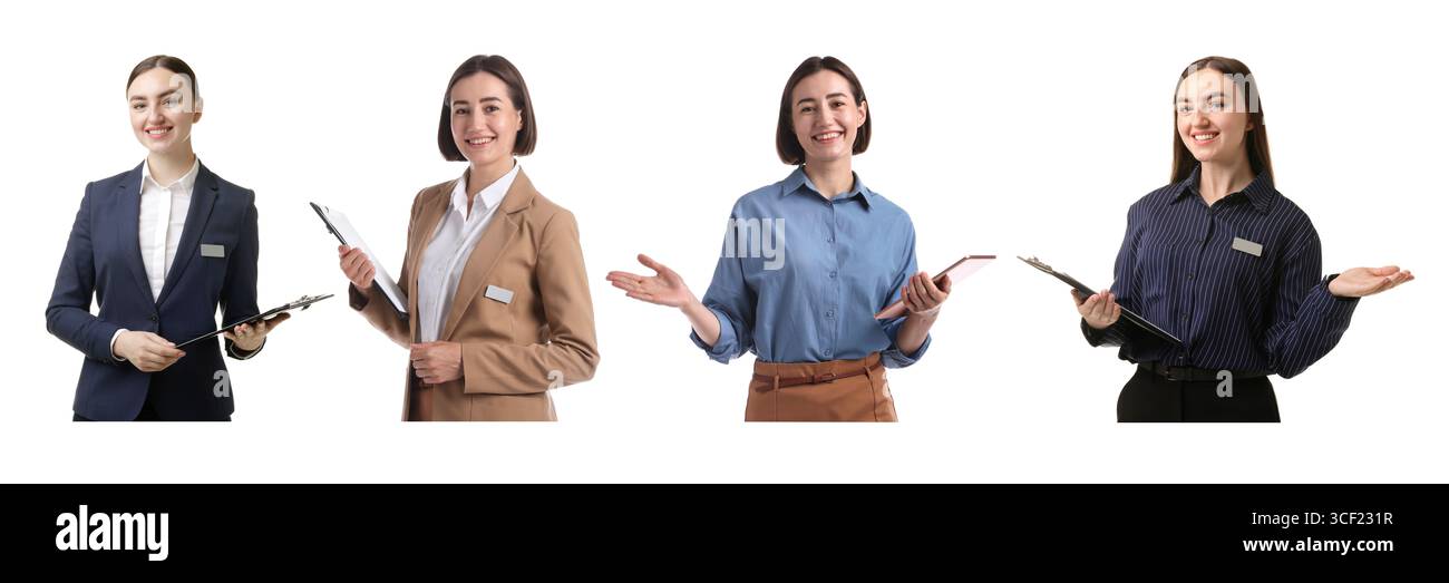 Hotel reception people young Cut Out Stock Images & Pictures - Alamy