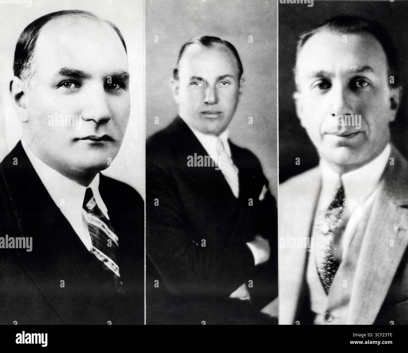 The Warner Brothers film company: from left to right, Vice President ...