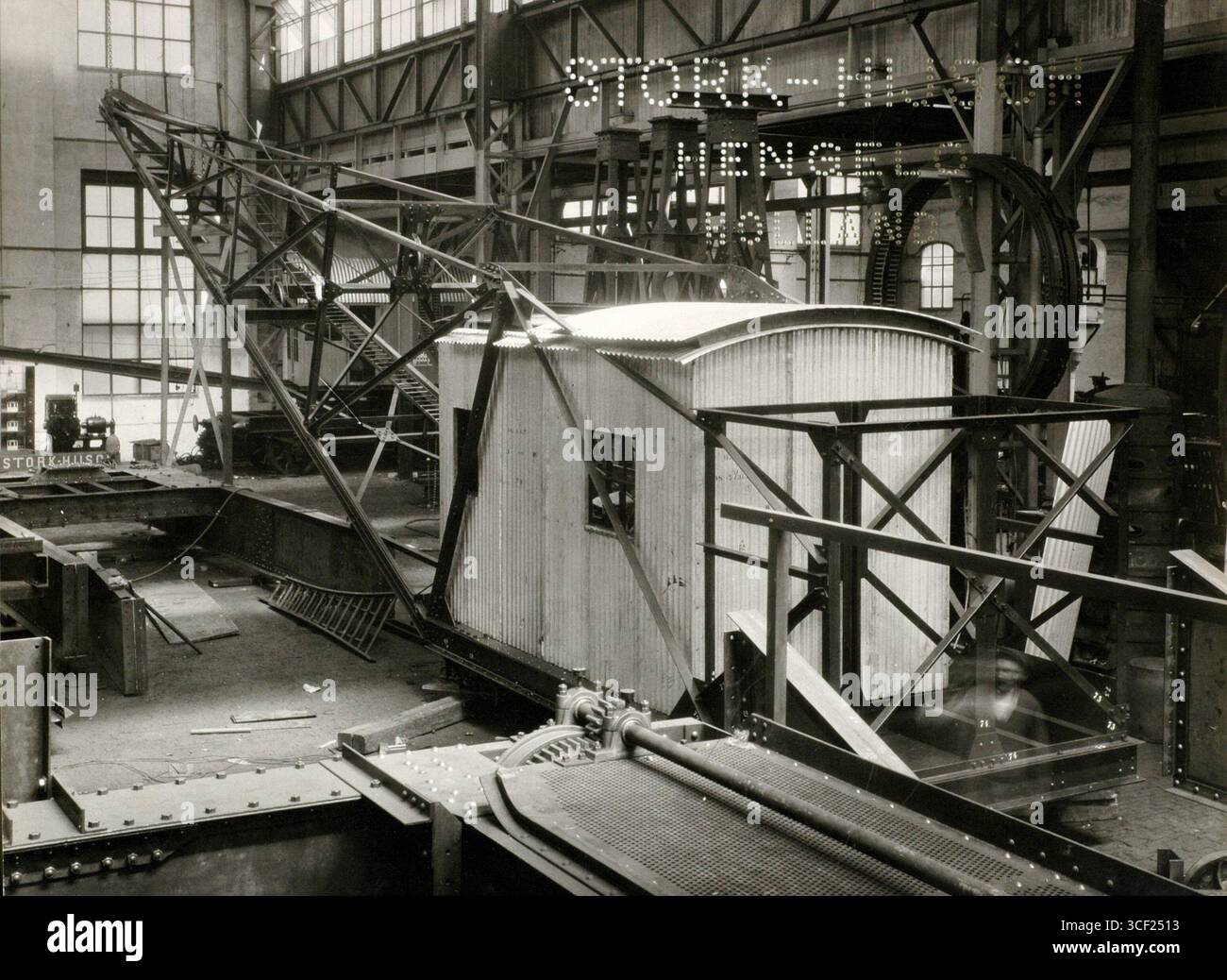 Machinery seen inside crane hi-res stock photography and images - Alamy