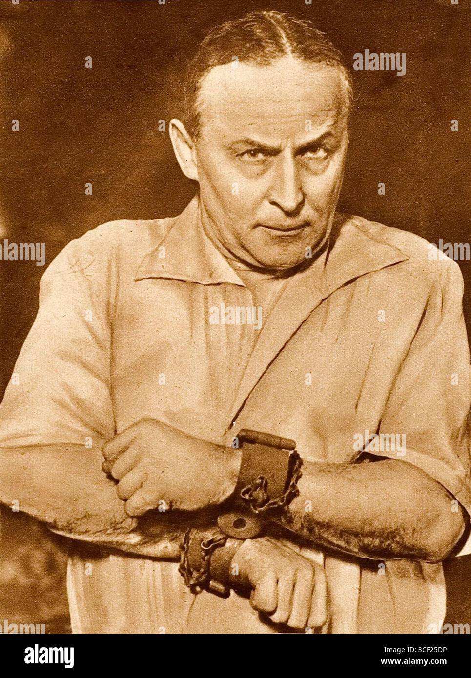 Famous Hungarian-American magician and escape artist Harry Houdini ...