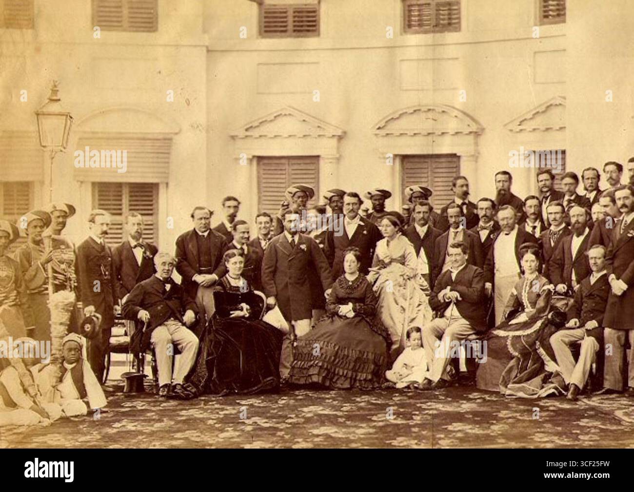 This photograph, taken in December 1869 at Government House in Calcutta ...