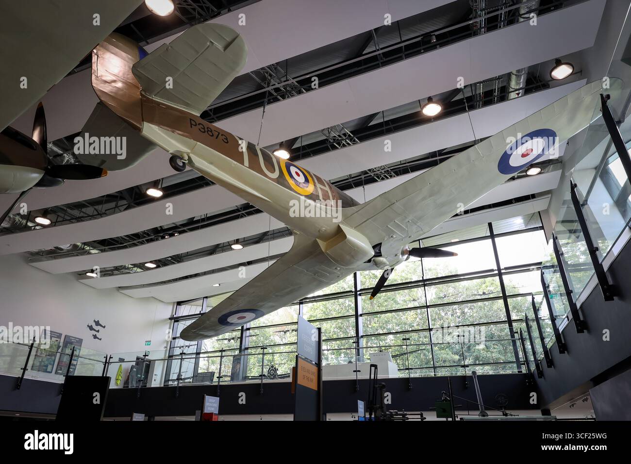 Replica of a Hawker Hurricane 1 at the Battle of Britain Bunker and ...