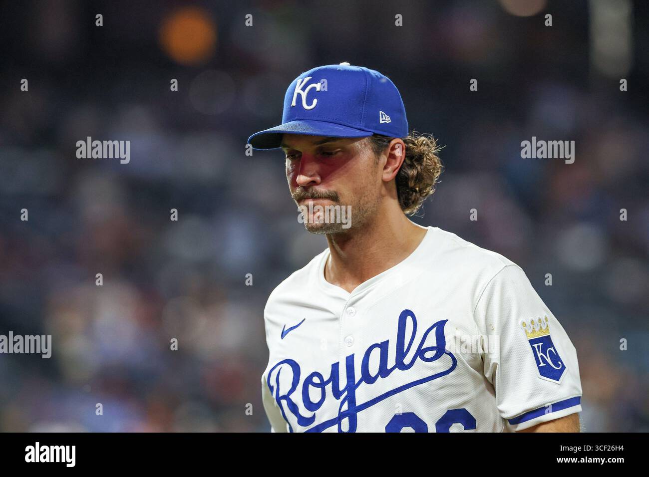 August 18, 2025: Kansas City Royals left fielder Adam Frazier (26) is ...