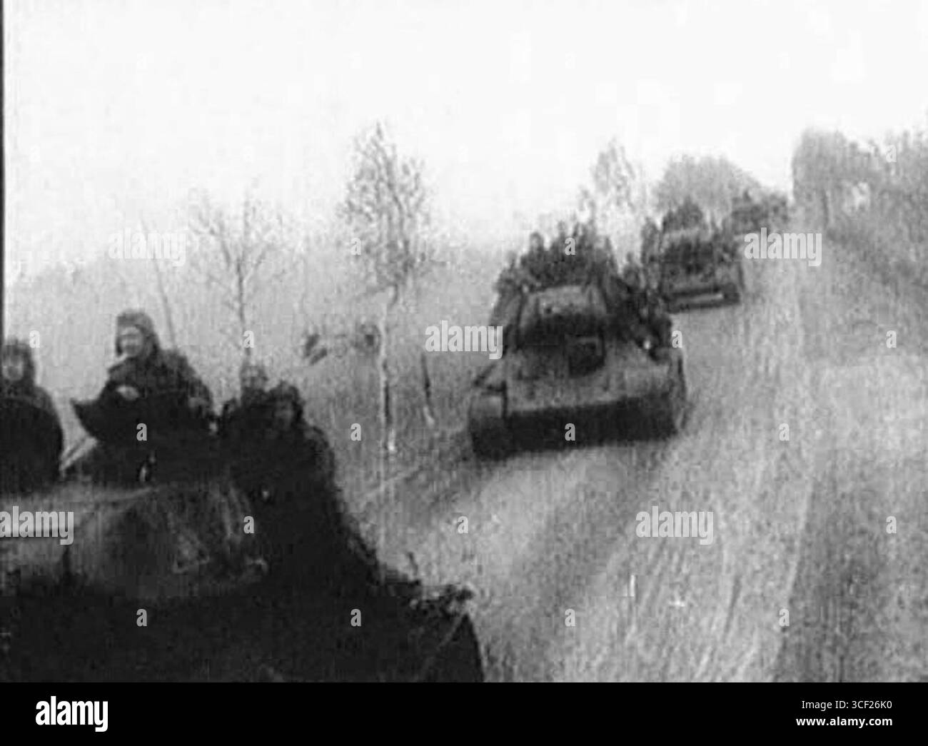 Soviet T-34/85 tanks of the 3rd Tank Corps were a key part of the ...