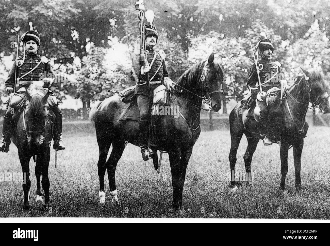 In 1908, the Second Regiment of Hussars (cavalry) is depicted with a ...