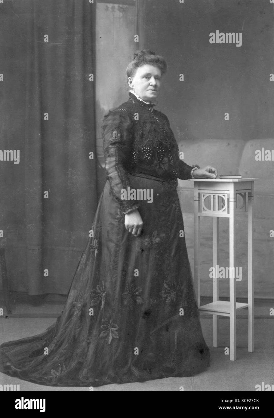 This 1900 photograph features Mrs. Van Rijn, the wife of Venlo's Mayor ...