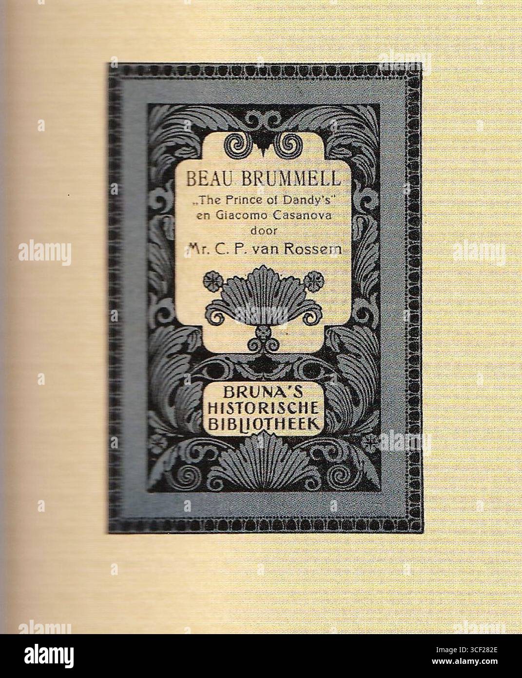 This is the cover of the 1914 book 'Beau Brumell, The Prince of Dandy's ...