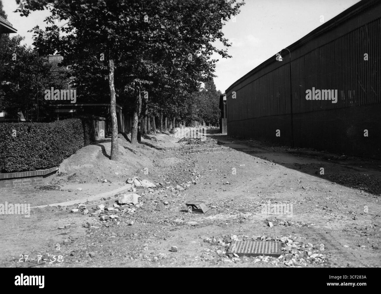 Construction timber from early Black and White Stock Photos & Images ...