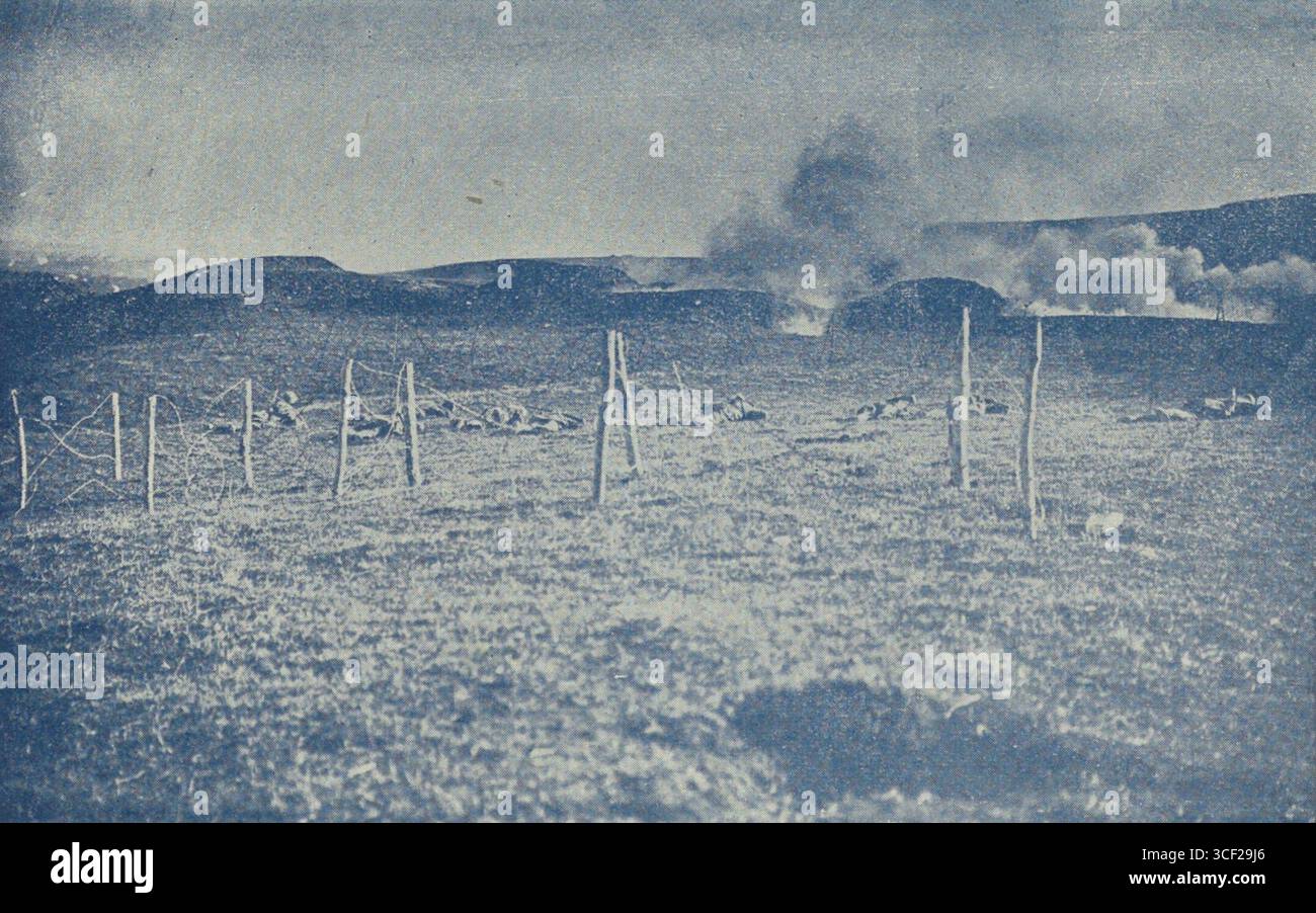 The battlefield of Raracza in 1918, where intense fighting took place ...