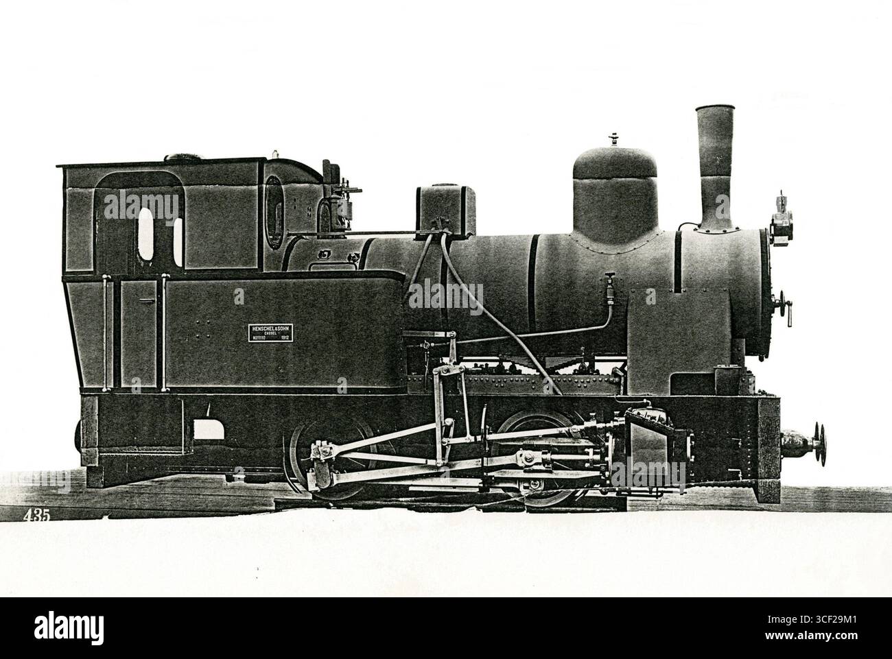 The Henschel steam locomotive No. 111110, built in 1912, was ...
