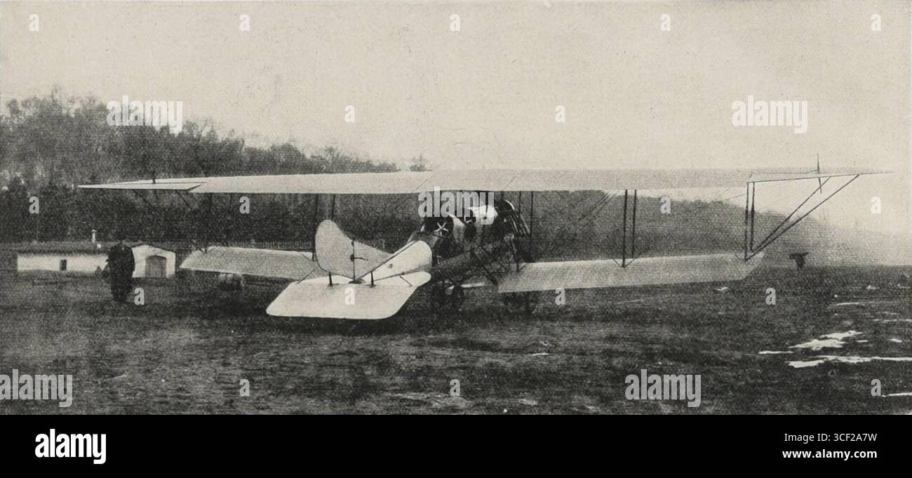The D.F.W. Mars biplane, circa 1914, was a German aircraft used during ...