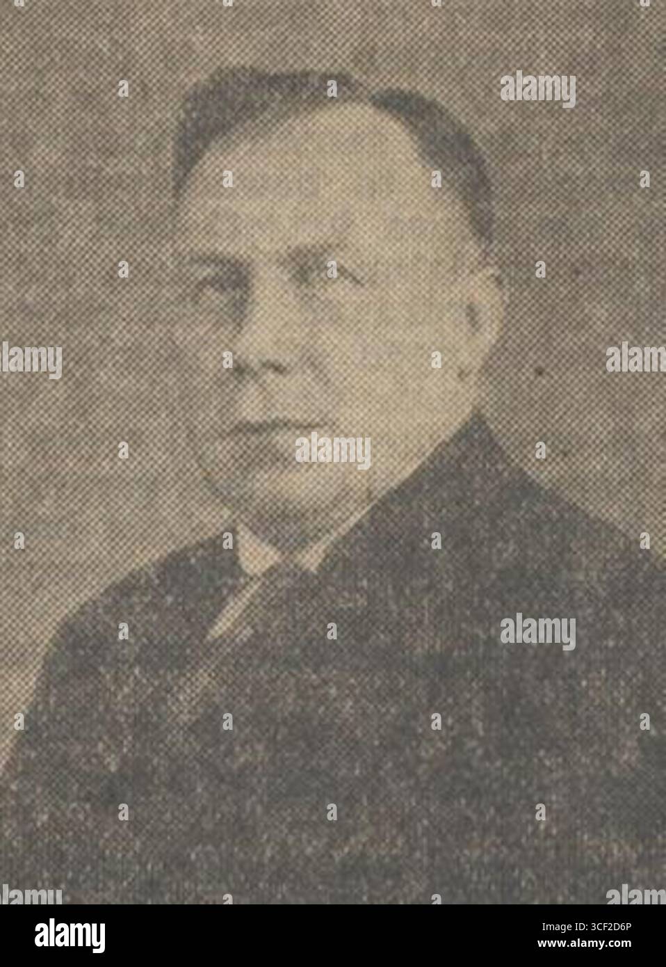 A portrait of Burgemeester J. Siderius, the mayor of a Dutch ...