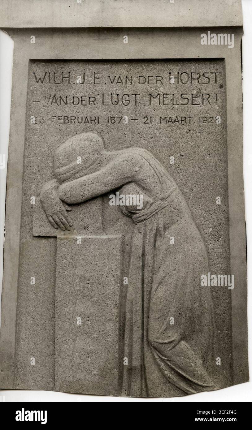 This gravestone memorializes actress Wilhelmina E.J. van der Horst-Van ...