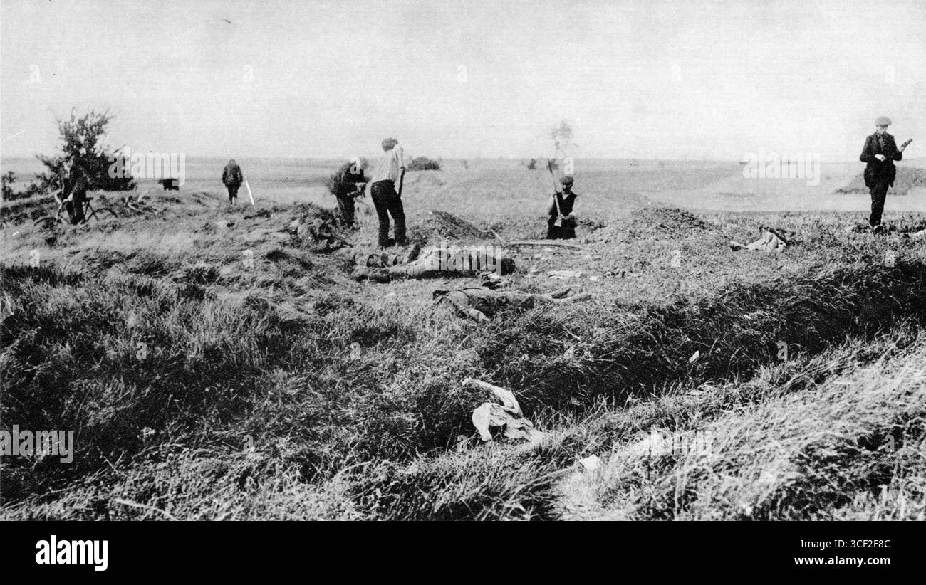 A poignant photograph from the Battle of the Marne in 1914, showing ...