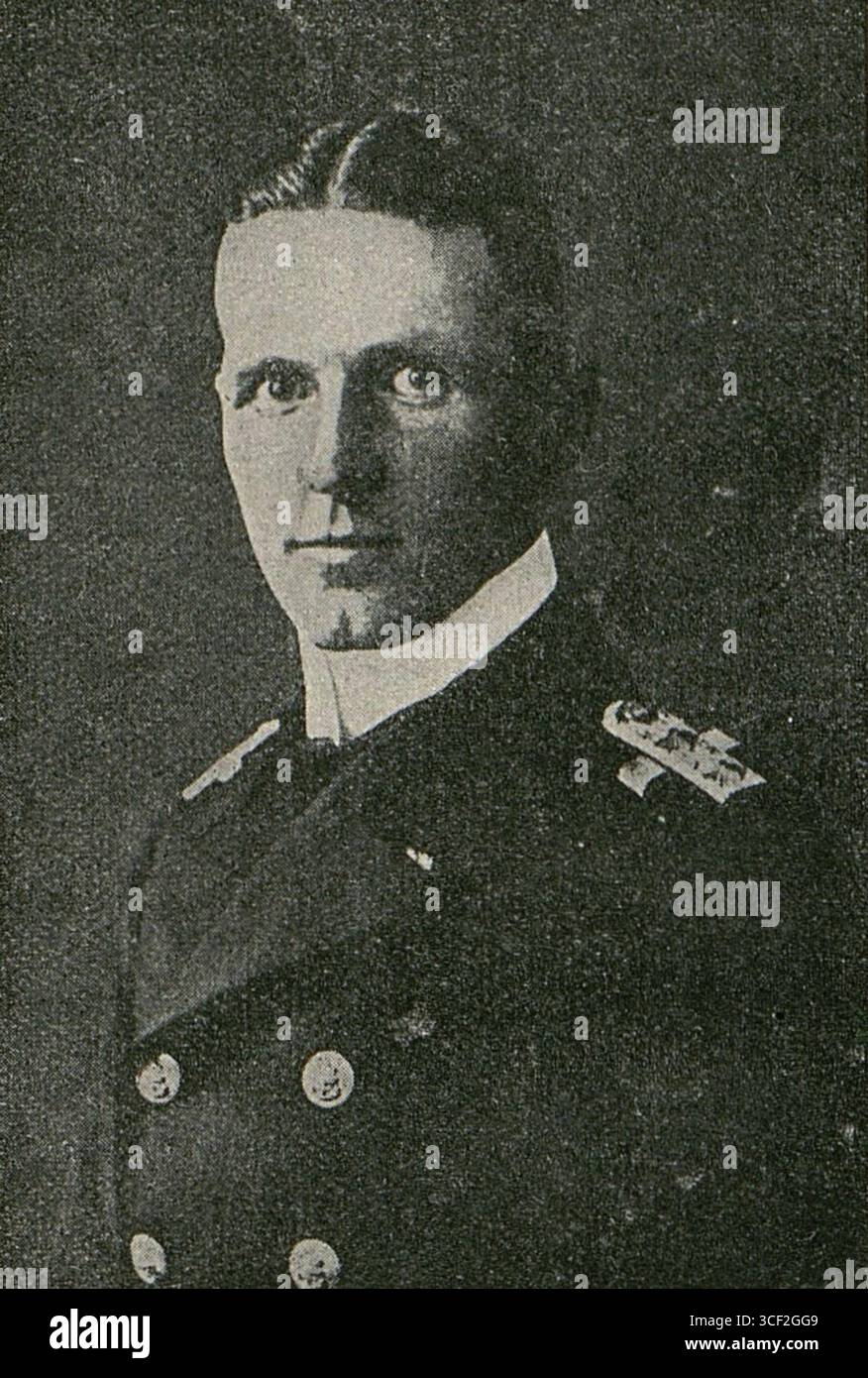 A portrait of Captain Lieutenant Helmut Gerlach, likely taken around ...