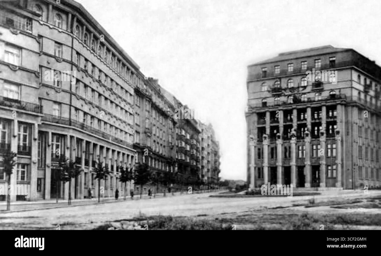 A historical view of the intersection of Nerudova and Kounicova streets ...
