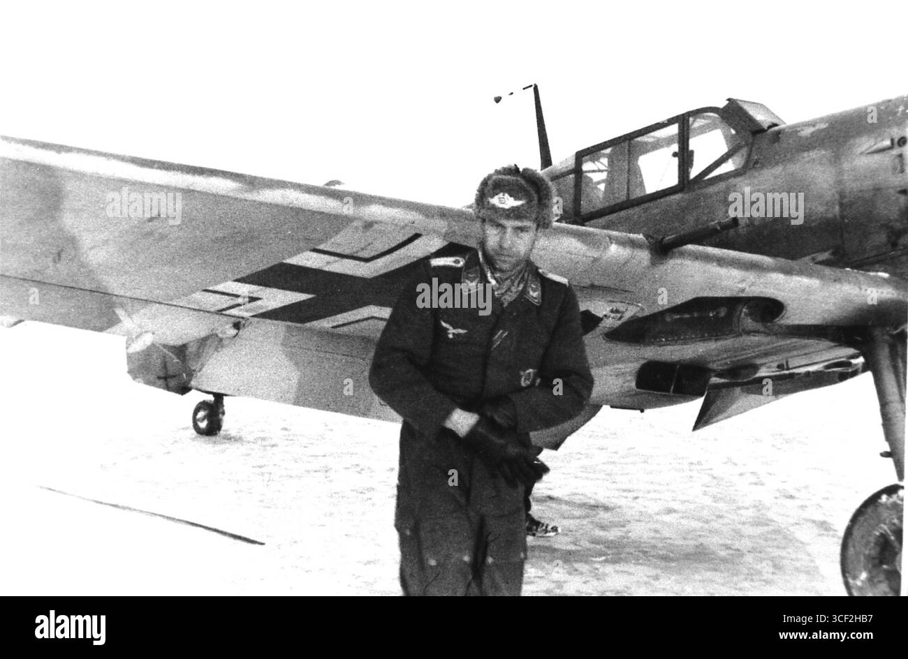 Bf 109 E-4 o. E-7 mit Lt. Ehrler, JG 77 oder JG 5, Winter 1941-42 Stock ...