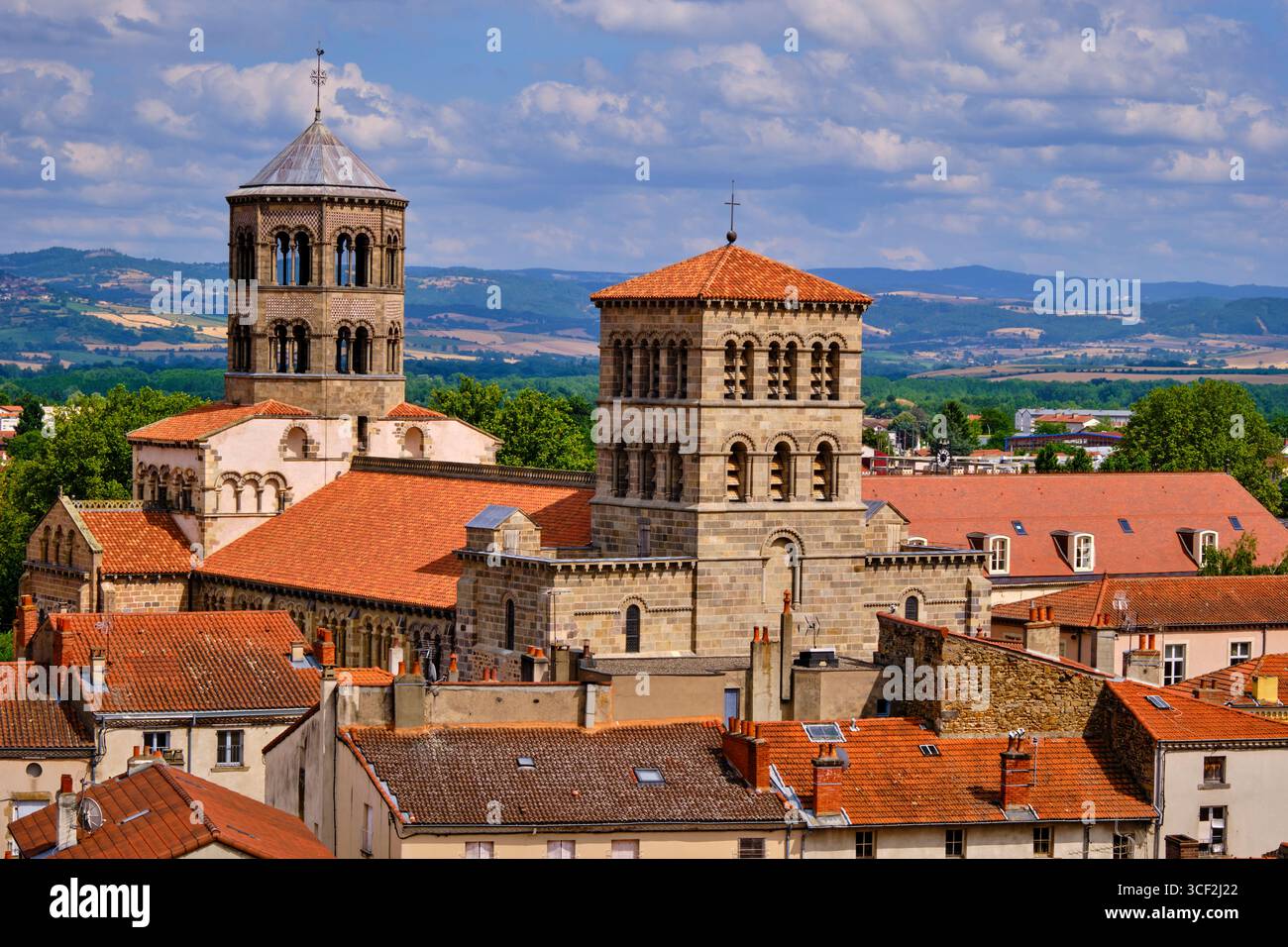 France, Puy-de-Dôme, Issoire, 12th century Romanesque abbey church of ...