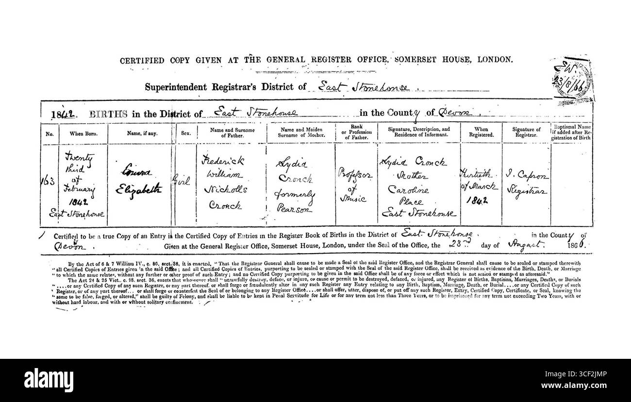 Louisa crouch hi-res stock photography and images - Alamy